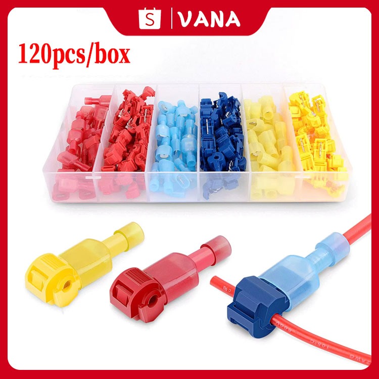 Jual 120pcs/box Konektor Kawat T Tap Terminal Clip Quick Splice Lock ...