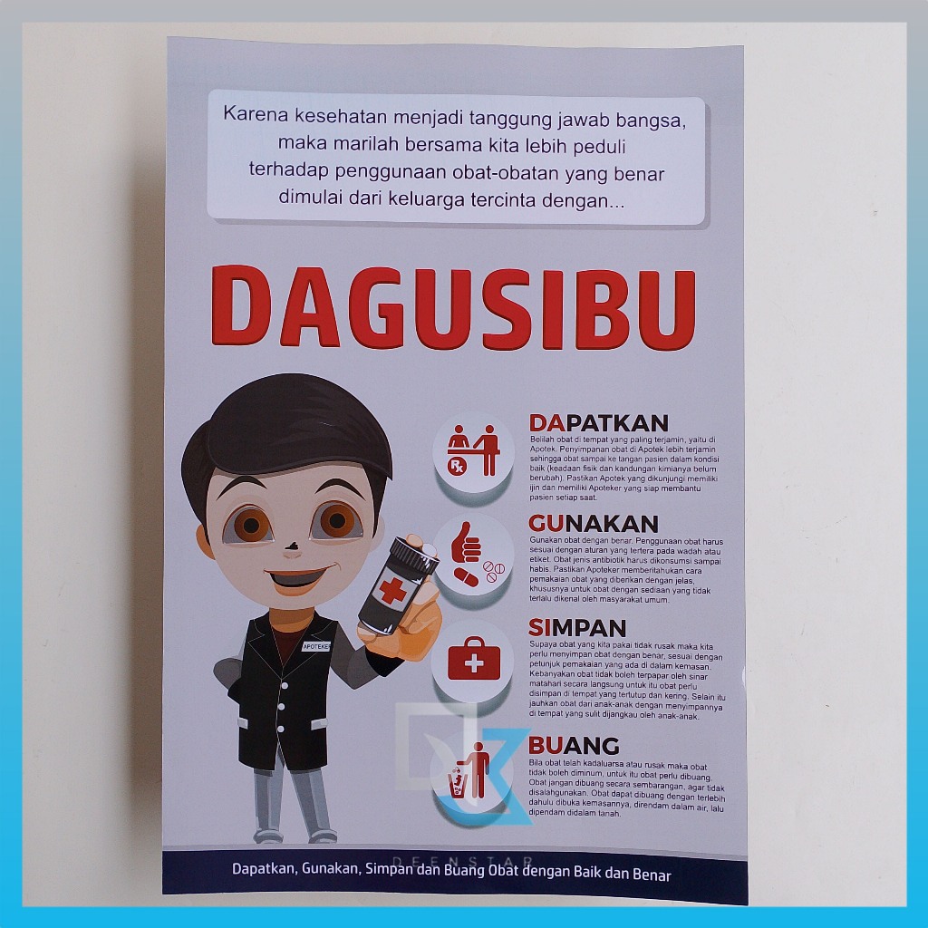 Jual Poster Dagusibu, Edukasi Penggunaan Obat, PIO, Farmasi, Apotek | Shopee Indonesia
