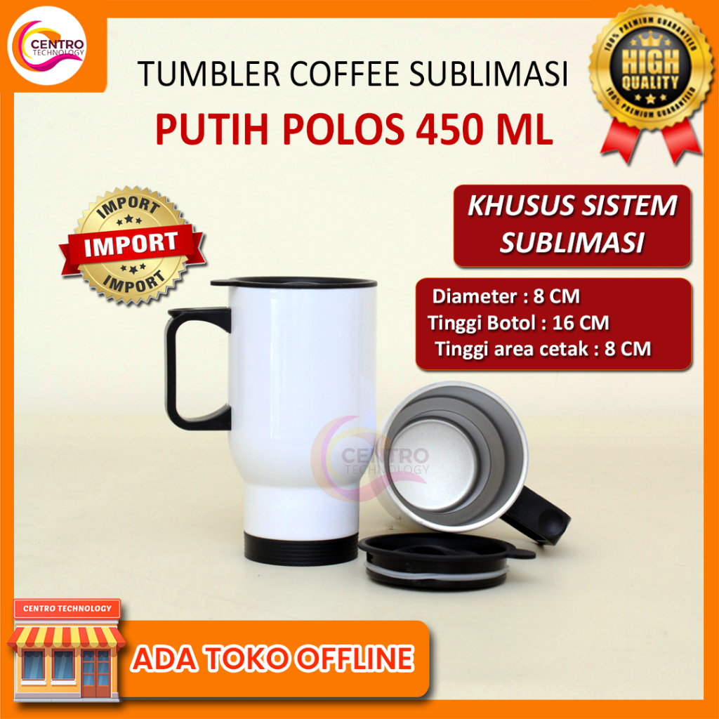 Jual Botol Minum Tumbler / Botol Minum Sport Sublimasi 600 ML Putih ...