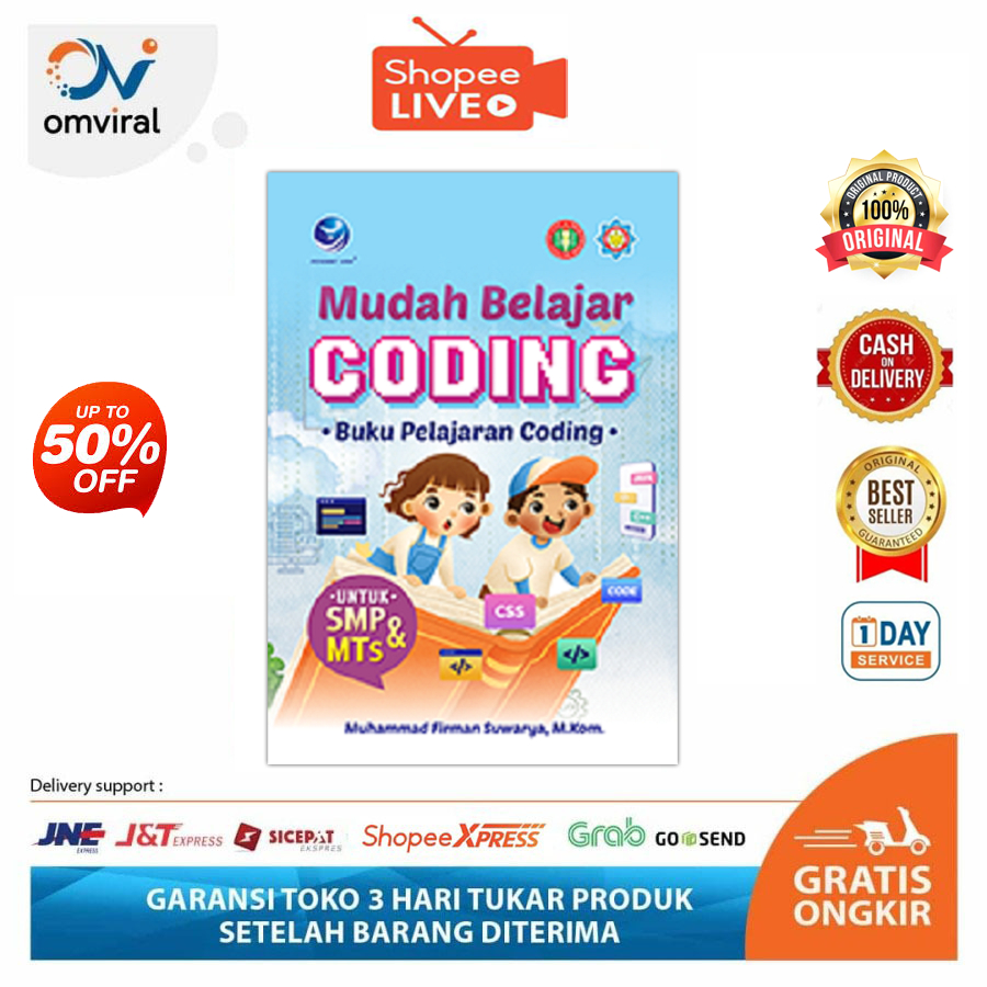 Jual Buku Mudah Belajar Coding - Buku Pelajaran Coding dan AI untuk SMP/MTs Kelas VII (Harga HET ...
