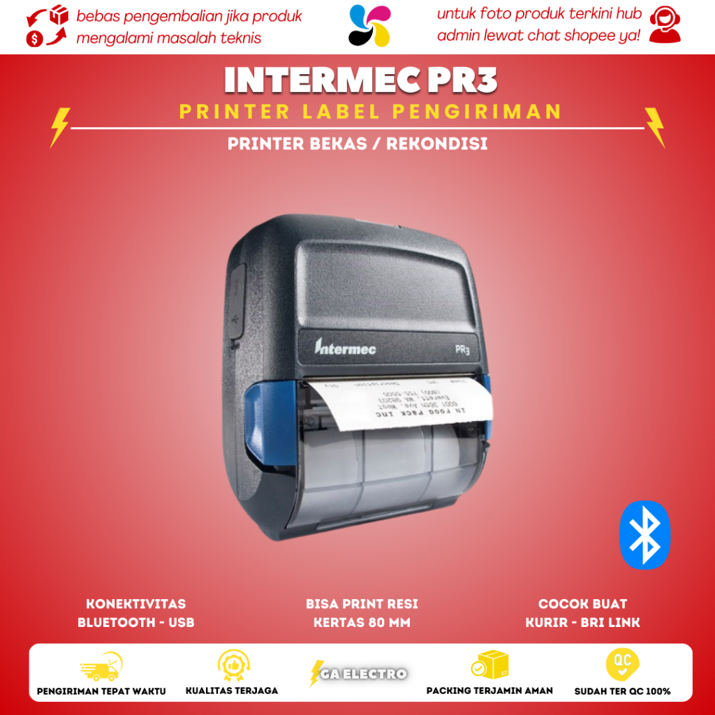 Jual printer barcode thermal INTERMEC PR3 80mm cocok buat print resi ...