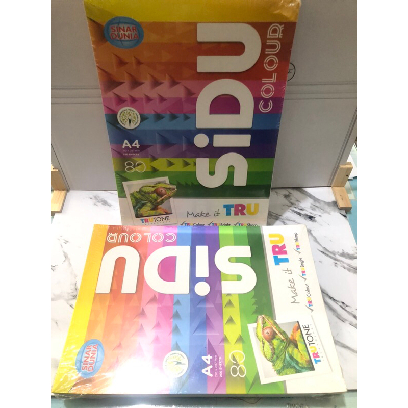 Jual Sidu Kertas Hvs Ukuran A4 80 Gsm Rainbow Colour / Copy Paper / Kertas Hvs Warna-Warni Isi ...