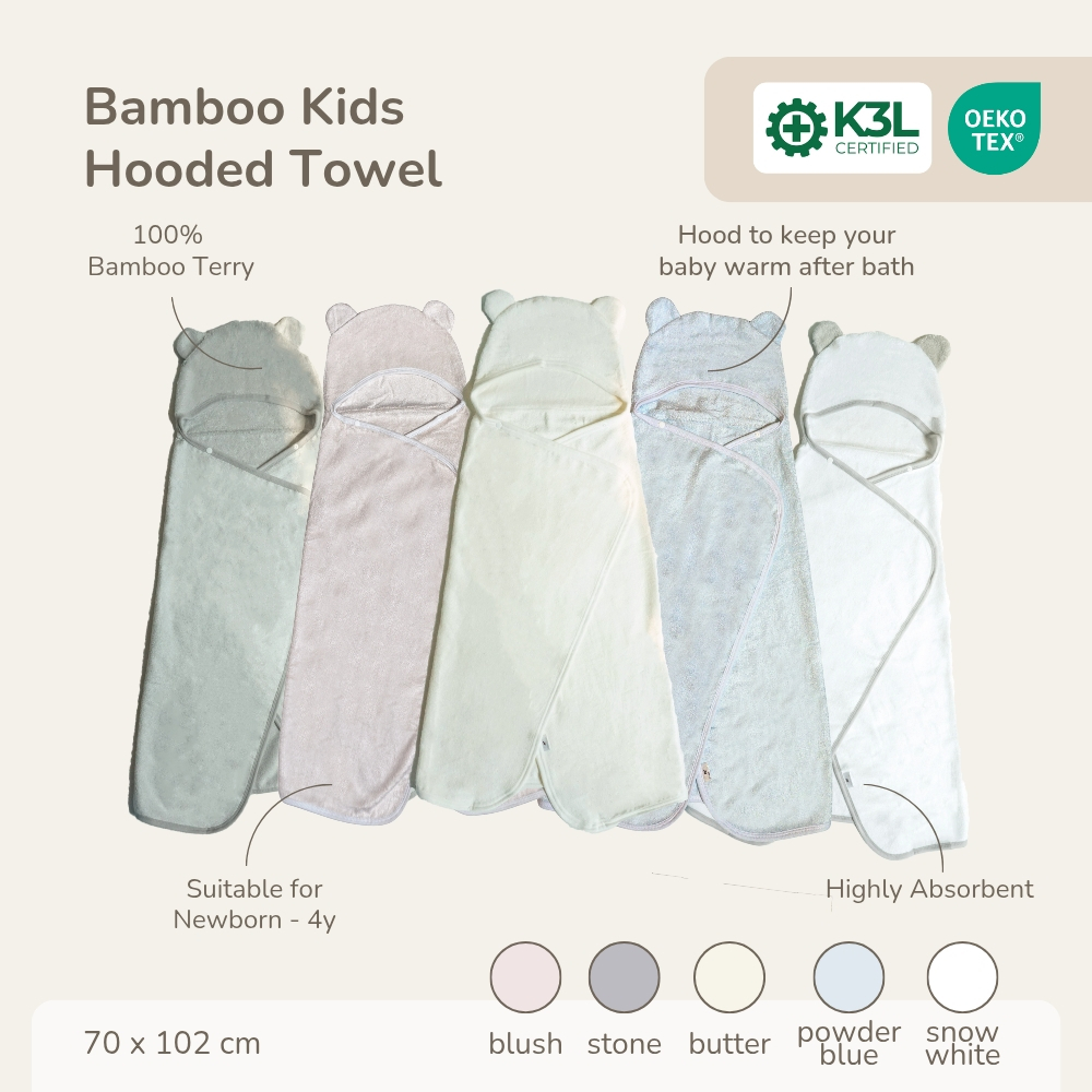 Jual PETIT BEARY - bamboo Hooded Towel - Handuk Topi Bayi Anak 100% ...