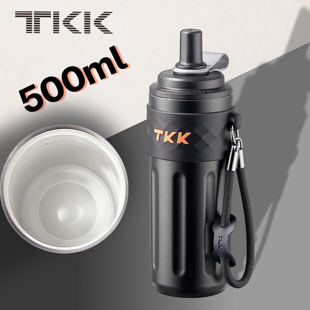 Jual TKK Coffee Tumbler 500ml Ceramic Coating Sedoatan Dan Tali Botol Minum Stainless Tahan ...