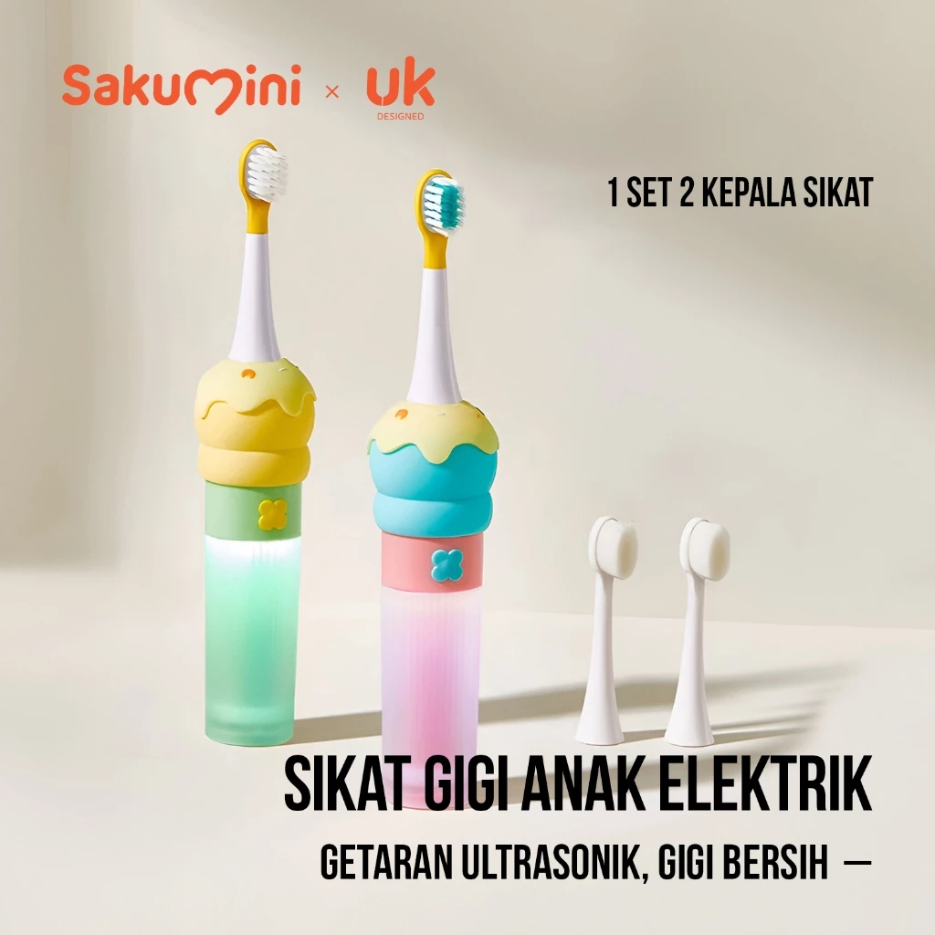 Jual Sakumini 3IN1 Electric Toothbrush Sikat Gigi Gusi Sensitif ...