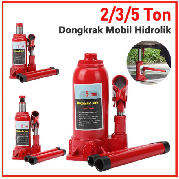 Jual Dongkrak Hidrolik Mobil 2T/3T/5T/8T/10T - Baja Kuat Tinggi Angkat 350mm, Voucher 20RB ...