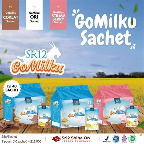 Jual KEMASAN SACHET SUSU HERBAL SR 12 GO MILKU SUSU VANILA , SUSU ...