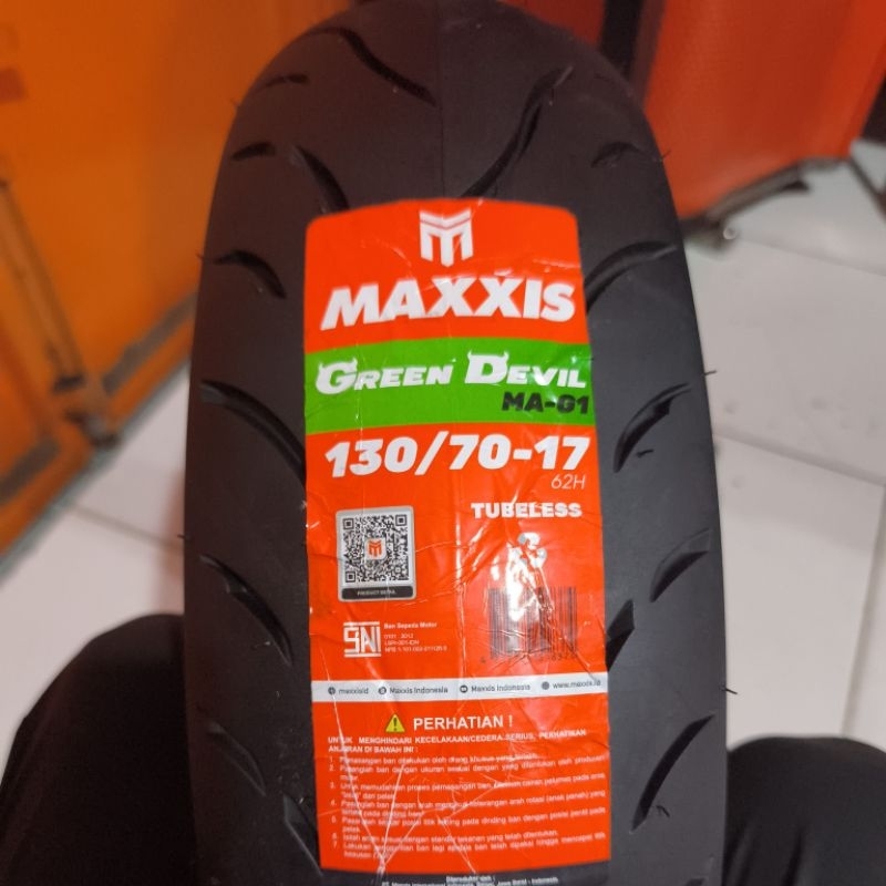 Jual ( RING 17 ) Maxxis Green Devil TERBARU 130/70-17 tubles Produksi ...