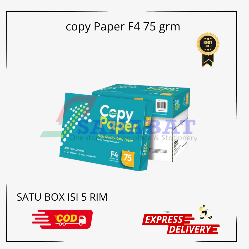 Jual COPY PAPER A4 / COPY PAPER F4 / KERTAS PRINT - KERTAS FOTOCOPY ...
