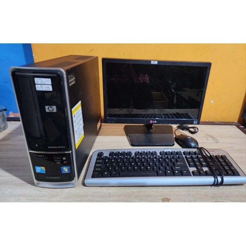 Jual Paket Komputer Fullset Hp Pavilion Slimline quadCore Q9500 + LCD ...