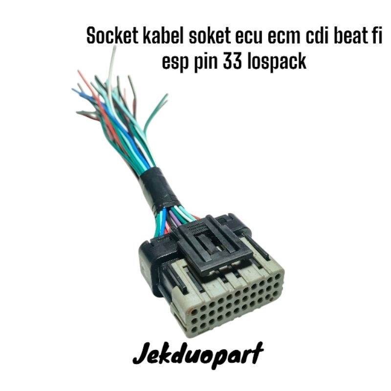 Jual Socket Kabel ECU ECM Pin 33 Honda Beat Fi ESP Spacy Scoopy fi ...