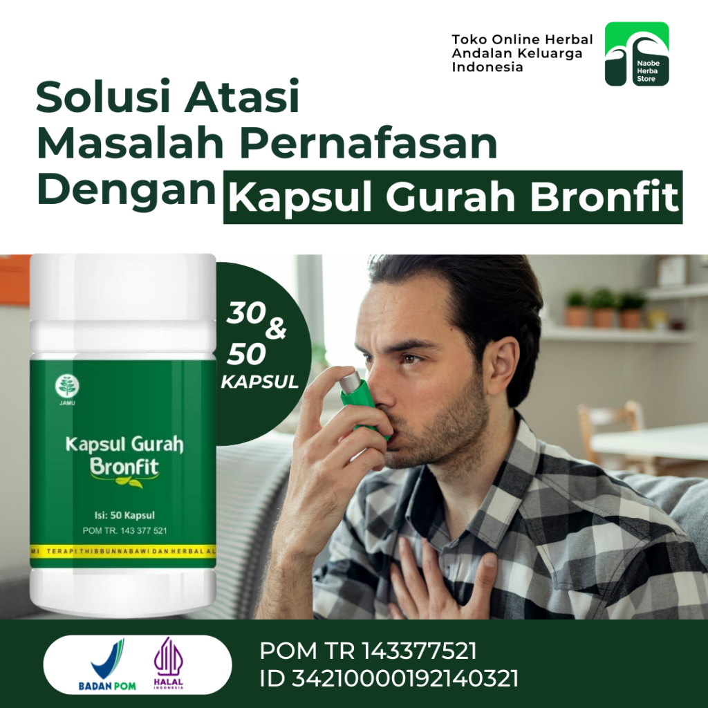 Jual BRONFIT - Herbal Batuk Sesak Bronkitis Sinusitis Obat Gurah TBC ...