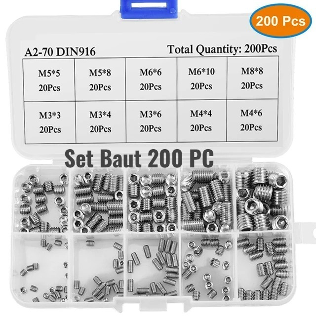 Jual Baut Tanam L Socket Hex for Furniture Knockdown - 200 PCS in 8 Sizes BAUT L TANAM Stainless ...