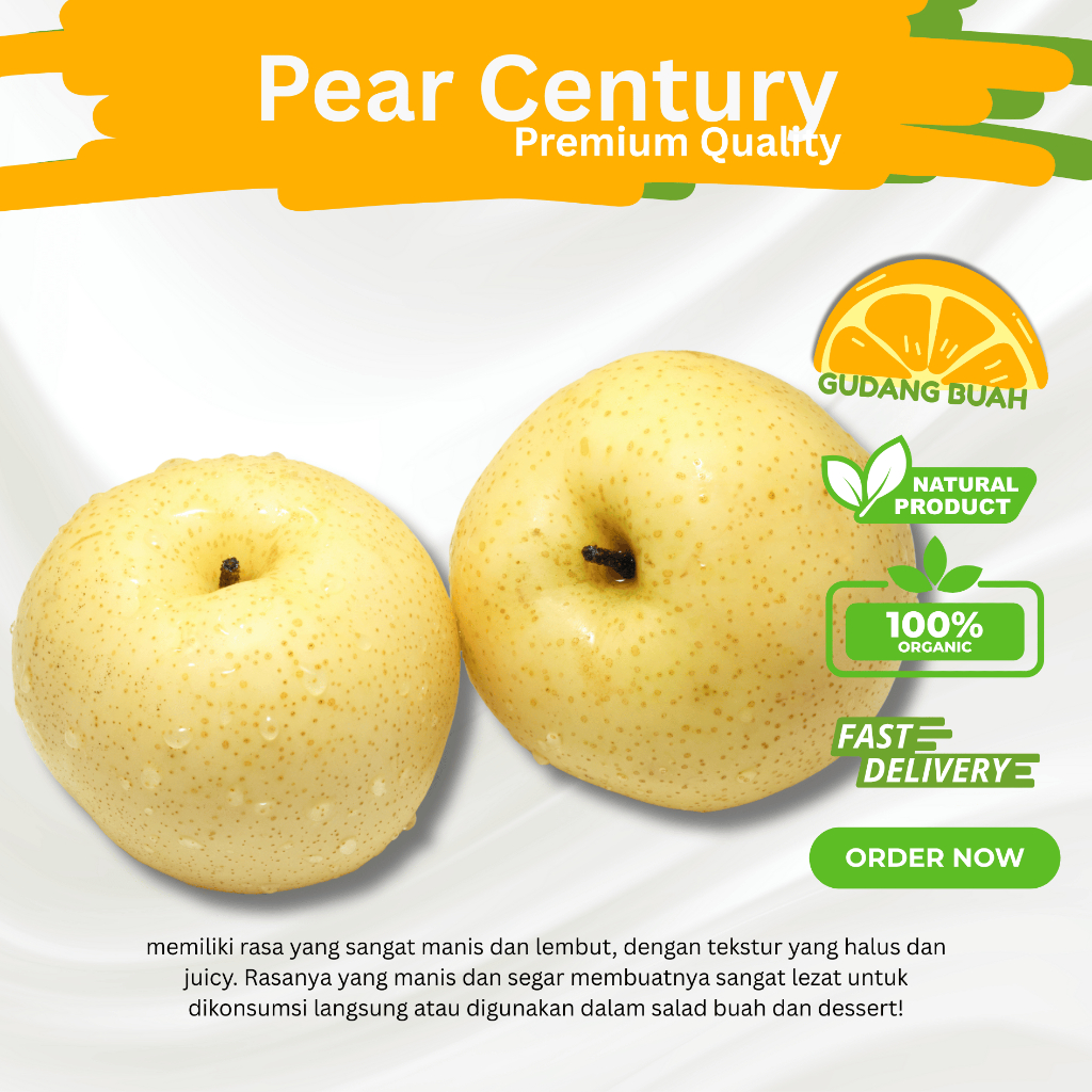 Jual Pear Century Pir Century Impor 1 kg - Buah Segar & Sehat ...