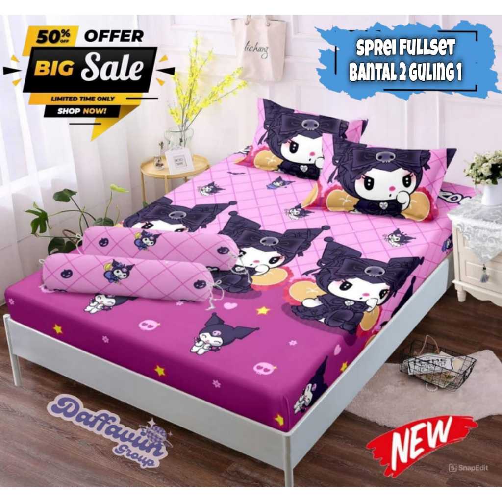 Jual Sprei Motif Karakter Kartun Binatang Sapi Ukuran 180x200 160x200 ...