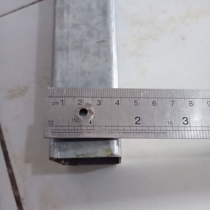 Jual BESI HOLO/GALVANIS/100cm/4cmX4cm/TEBAL +-1.5mm/BAHAN RAK/PERKAKAS ...