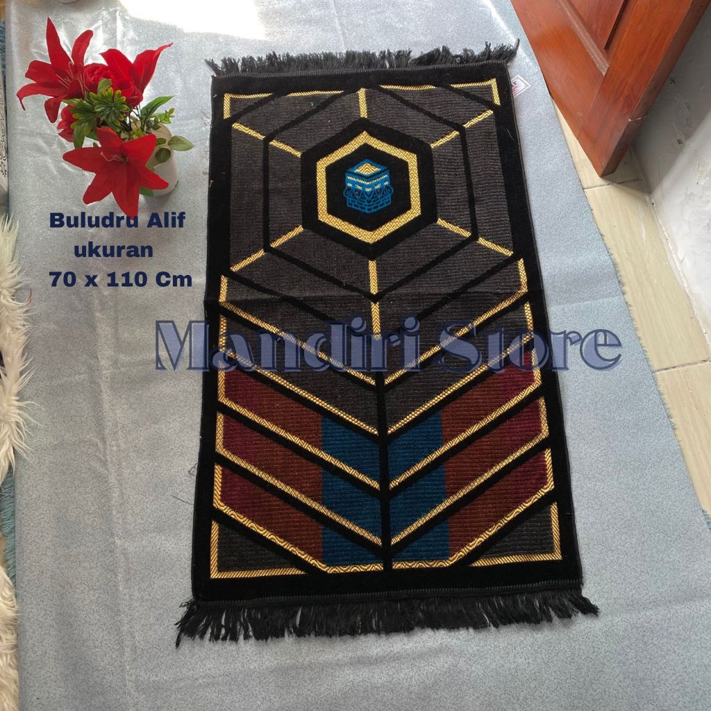 Jual SAJADAH BULUDRU ALIF MODELAN MOTIF RANDOM WARNA LENGKAP UKURAN 70 ...