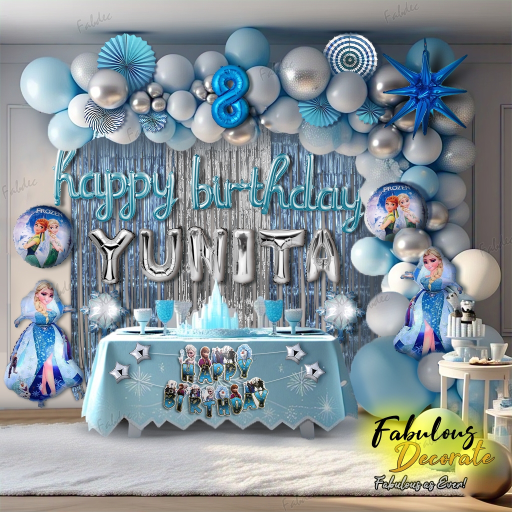 Jual Fabulous Decorate Set Dekorasi Tema Frozen / Dekorasi Ultah Frozen ...