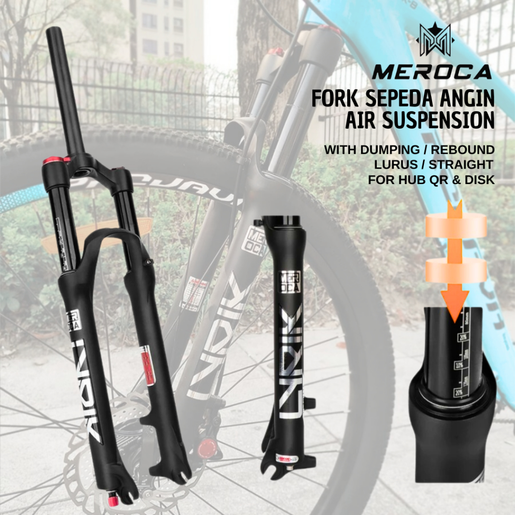 Jual Meroca Fork Sepeda Angin Air Suspension dengan Dumping / Rebound ...