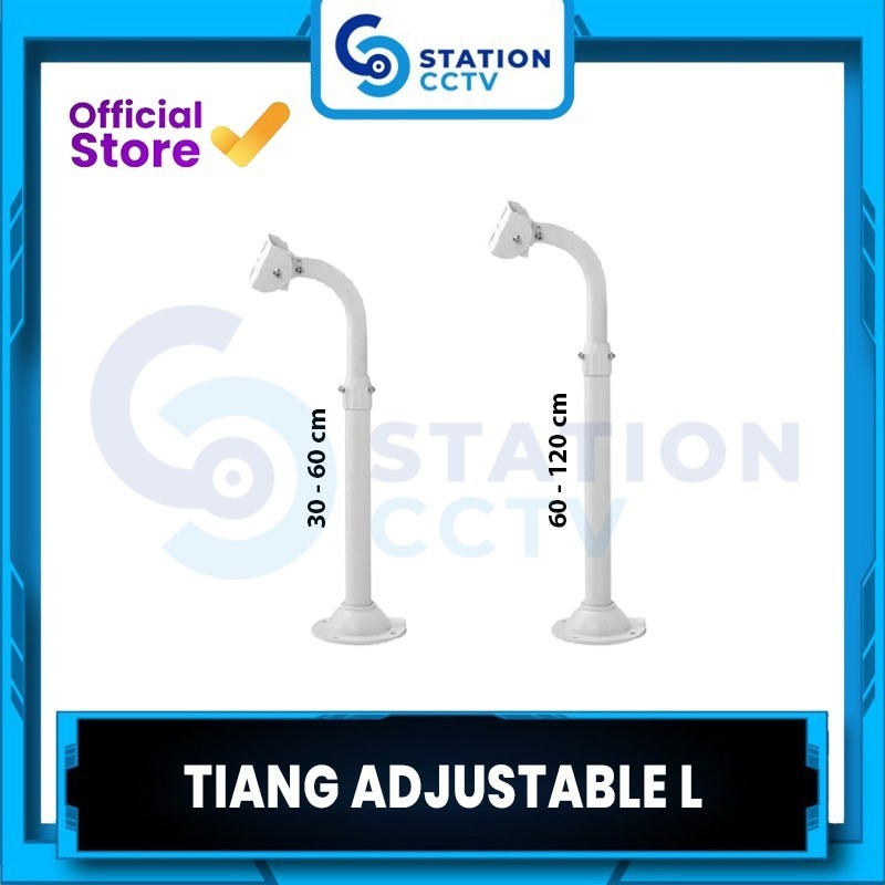 Jual Adjustable Bracket Tiang L Kamera CCTV Panjang - 60-120cm | Shopee ...