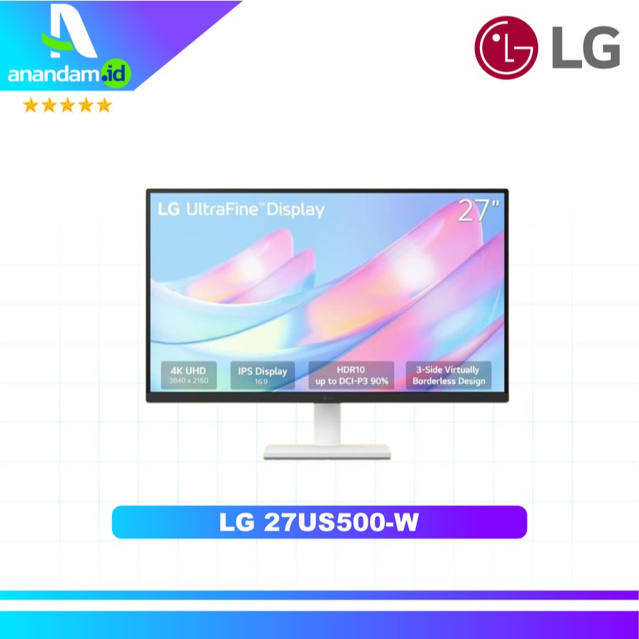 Jual Monitor LG 27US500-W 27" UltraFine UHD 4K IPS 60Hz 5ms | Shopee ...