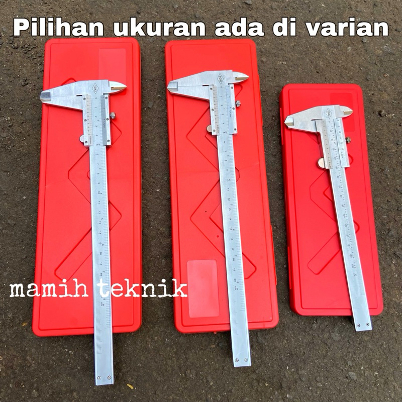 Jual Sigmat 6 8 12 inch Sigmat Jangka sorong Manual Vernier Caliper Toki | Shopee Indonesia