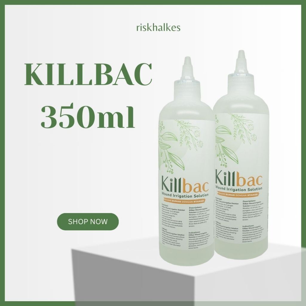 Jual KILLBAC 350ml | Cairan Pembersih Luka | Killbac Wound Irrigation ...