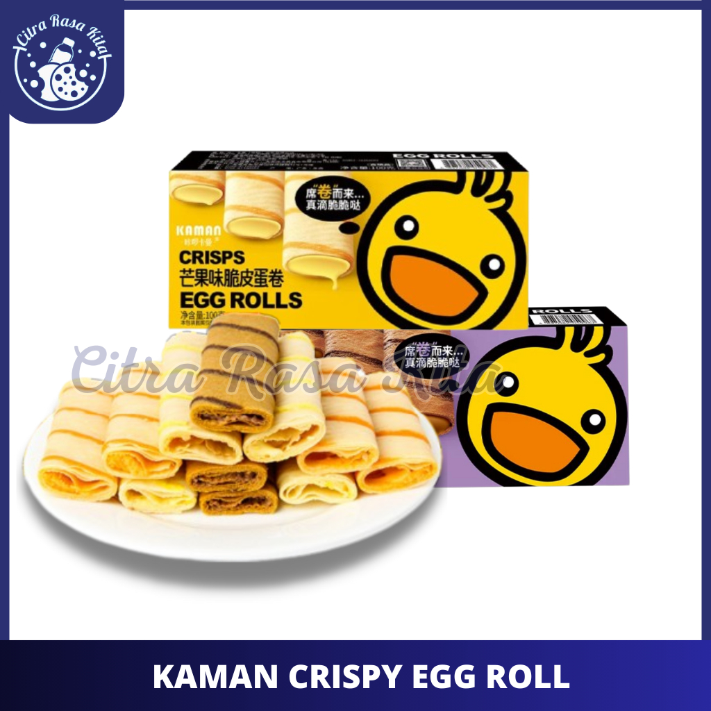 Jual Kaman Crispy Egg Roll Bebek Rasa Salted Egg, Cheese & Durian ...