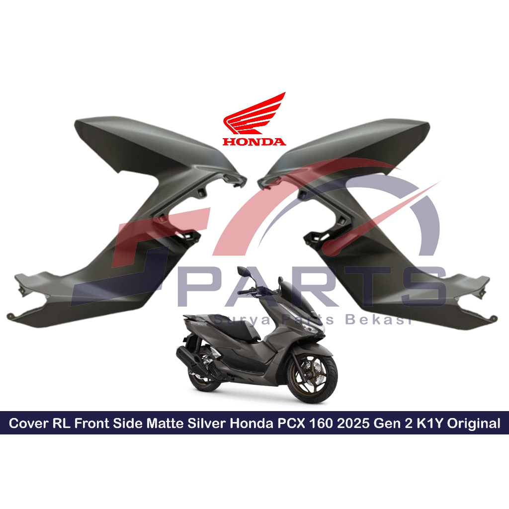 Jual Cover Sayap Kanan Kiri Matte Silver PCX 160 Gen 2 Cover Front RL ...