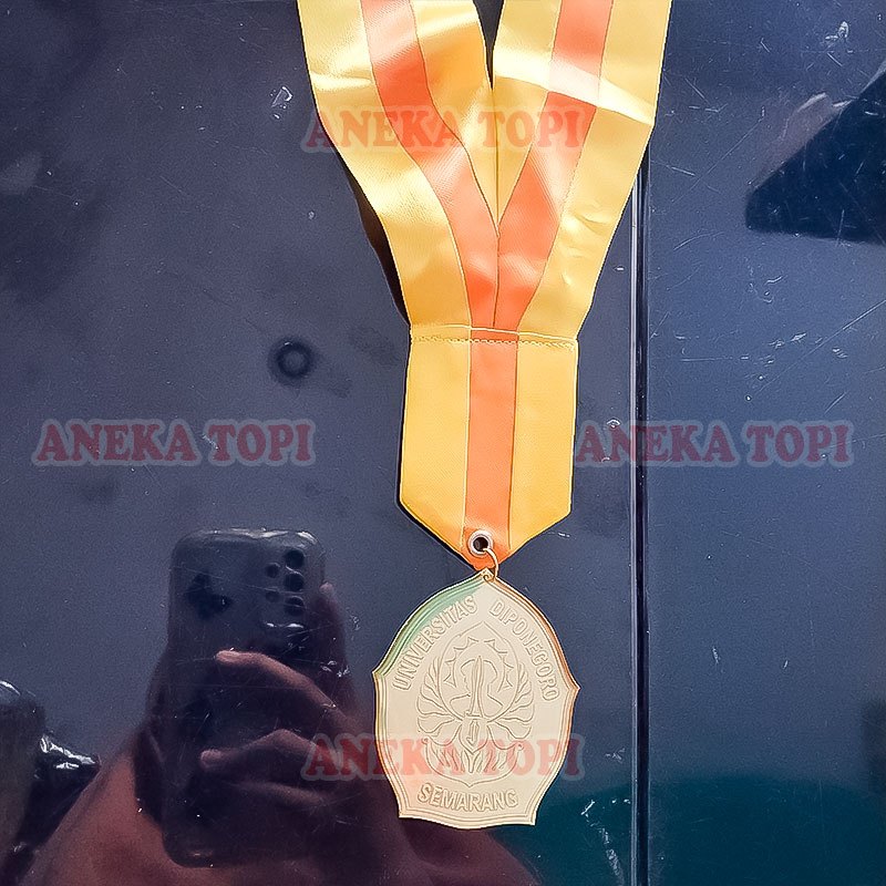 Jual Medali Logo Undip Fiber Medali Wisuda Universitas Diponegoro Warna Gold Fiber - Aneka Topi ...