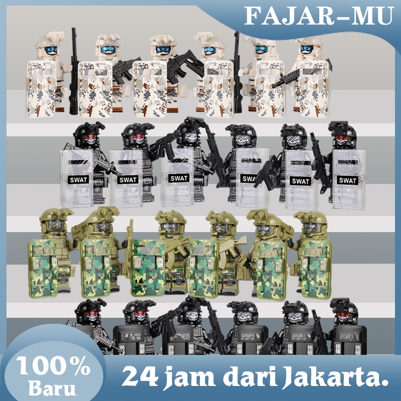 Jual Mainan Rakitan Anak-Anak 6Pcs / Mainan Balok Tentara / Boneka ...