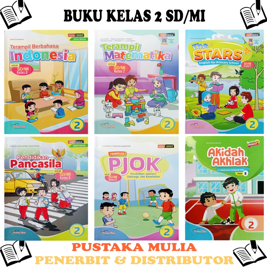 Jual Paket Buku Kelas 2 SD/MI Kurikulum Merdeka - Penerbit Pustaka Mulia | Shopee Indonesia