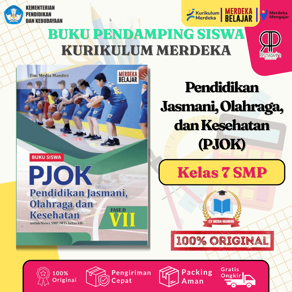 Jual Buku Siswa PJOK SMP Kelas 7 Kurikulum Merdeka Fase D / Sekolah Penggerak | Shopee Indonesia