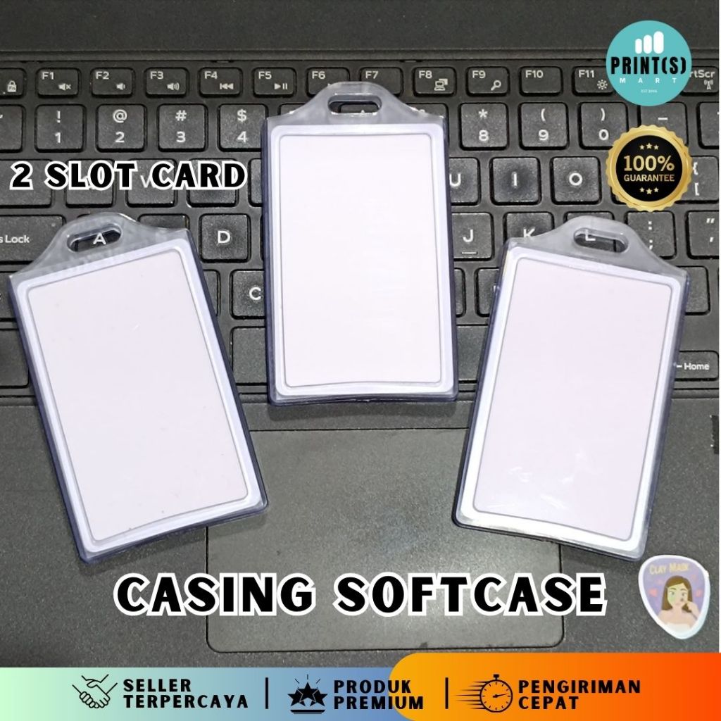 Jual Casing Holder Id Card Softcase Silicon 2 slot card | Shopee Indonesia