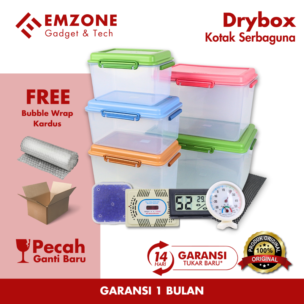 Jual Drybox Dry Box Murah DSLR & Mirroless Kedap Udara PAKET ...