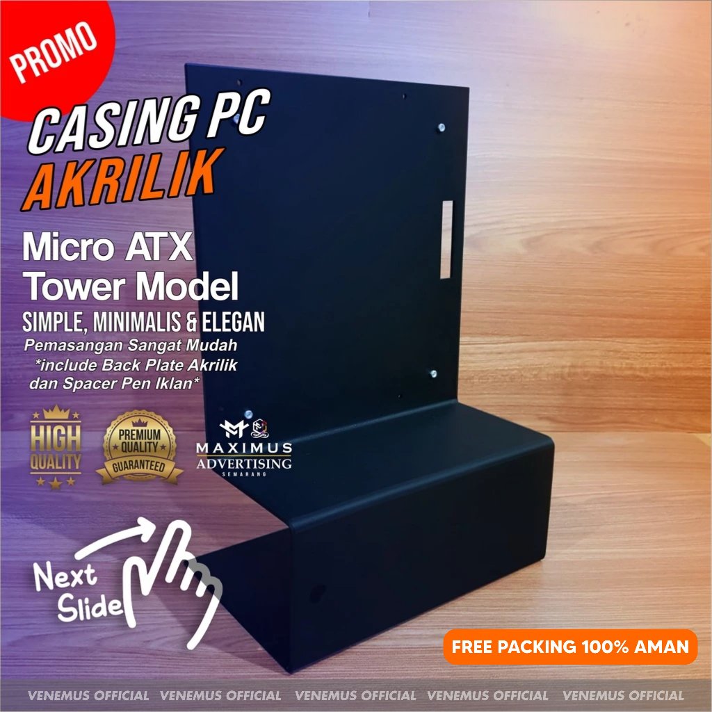 Jual Casing Pc Akrilik Tower Open Case Casing PC Akrilik mini ITX micro ...