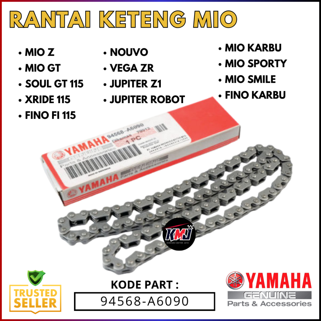 Jual 94568-A6090 Rantai Kamprat Keteng Mesin Chain Cam MIO Yamaha Mio Z ...
