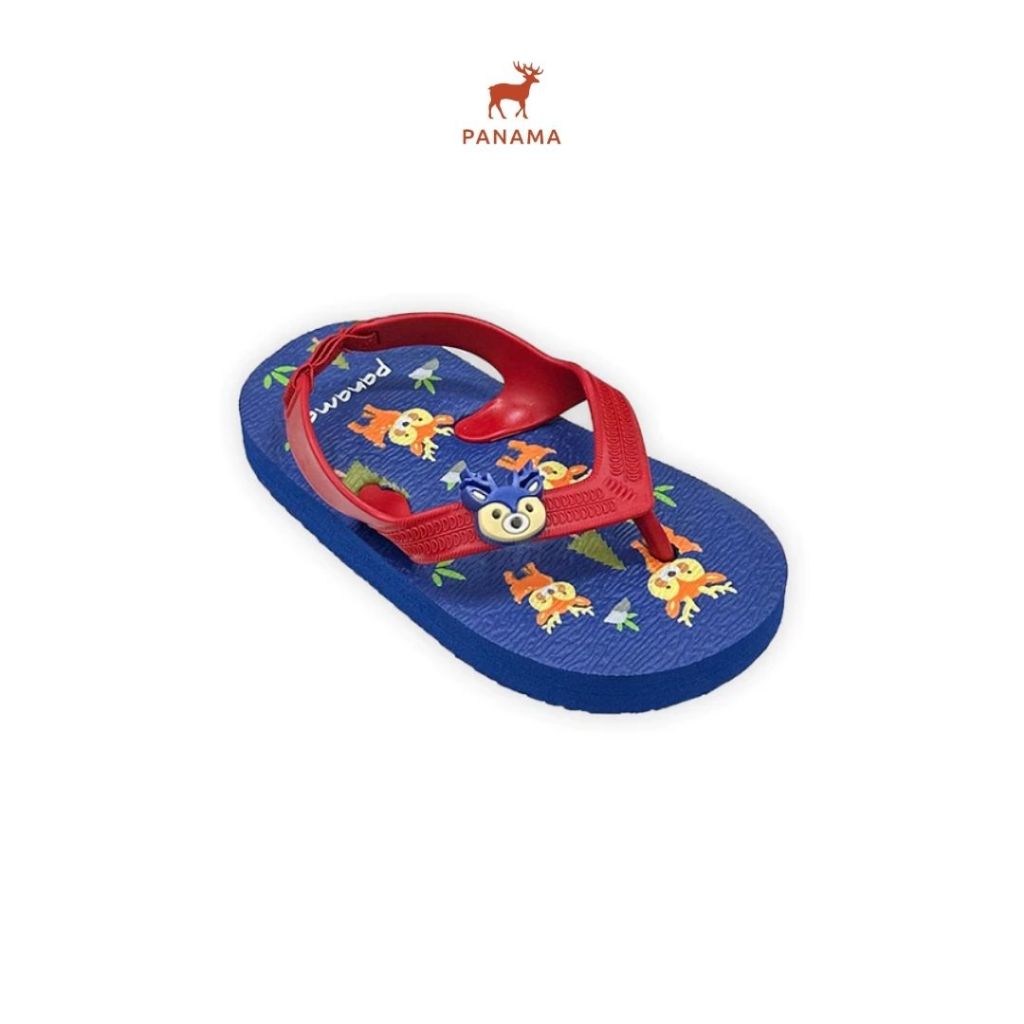 Jual Panama Kiddy 02 Blue Red Sandal Jepit Bayi Sendal Karet Anak Pria ...