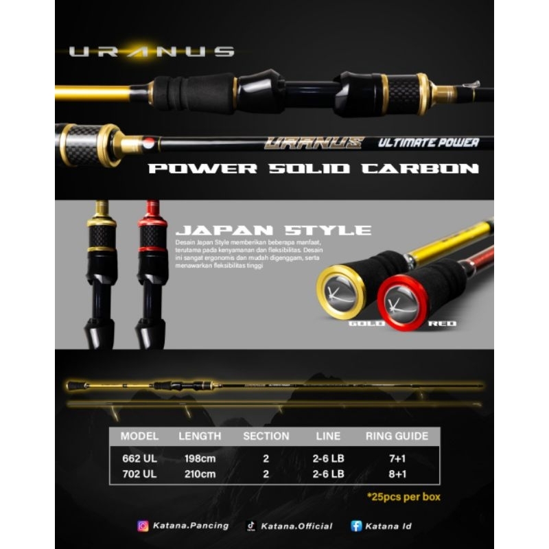 Jual Joran Katana Uranus JS Ultra light 662,702 | Shopee Indonesia