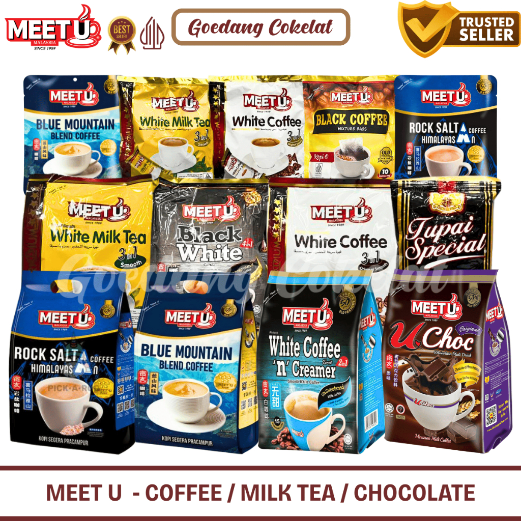 Jual MEET U Coffee Kopi Instant Malaysia / Coffeemix 3In1 / White ...