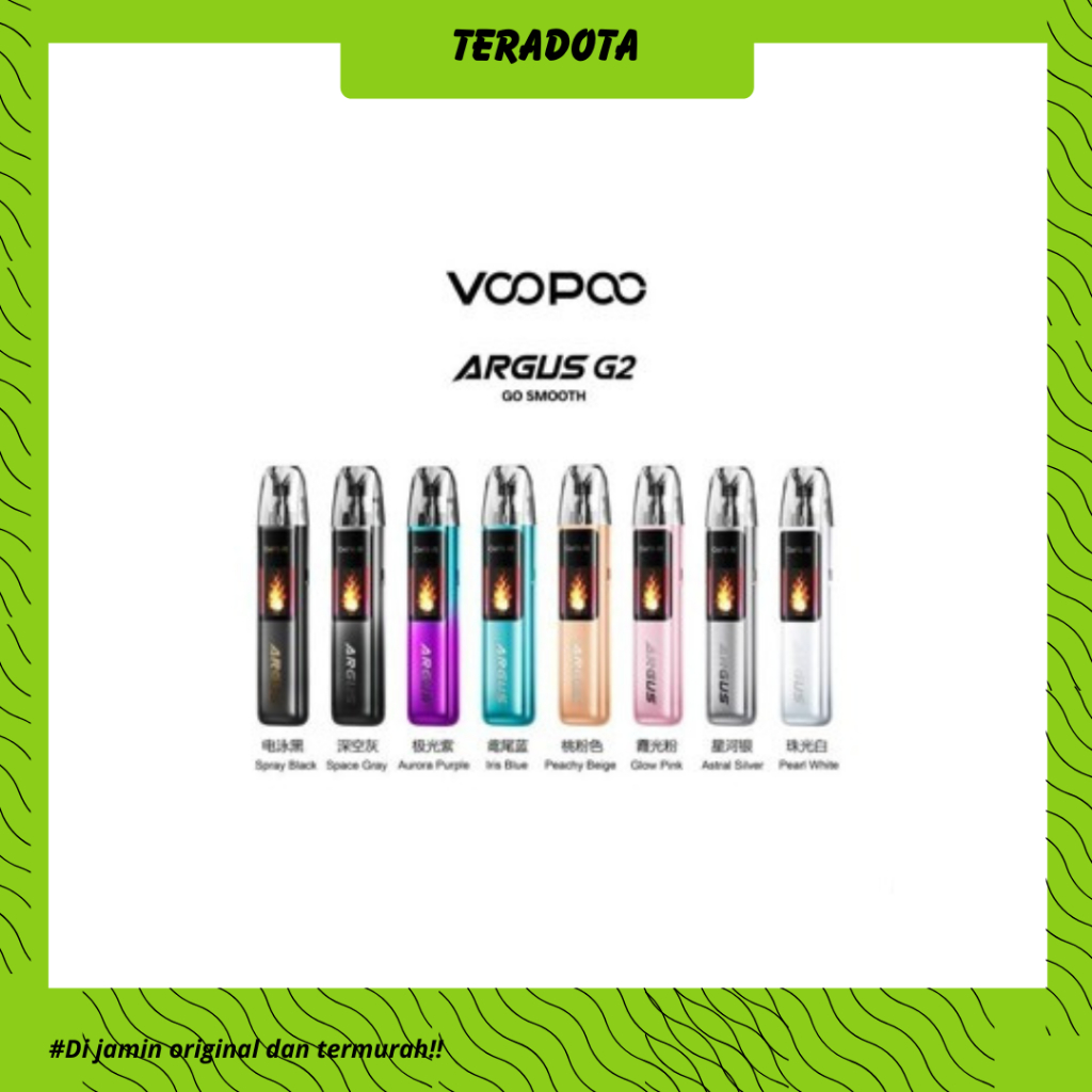 Jual DEVICE ARGUS G2 30W 1000MAH POD KIT 100% AUTHENTIC BY VOOPOO ...