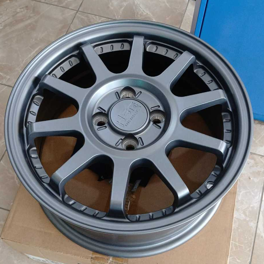 Jual velg mobil gymkana hsr ring 15 honda brio agya sigra calya r15 warna grey | Shopee Indonesia