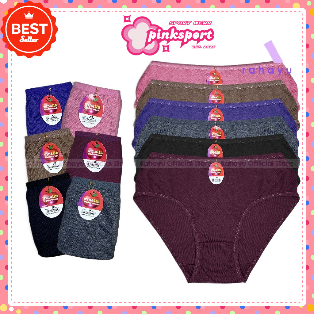 Jual CD Winalin Isi 6pcs / Celana Dalam Wanita Winalin / CD Bahan Katun | Shopee Indonesia