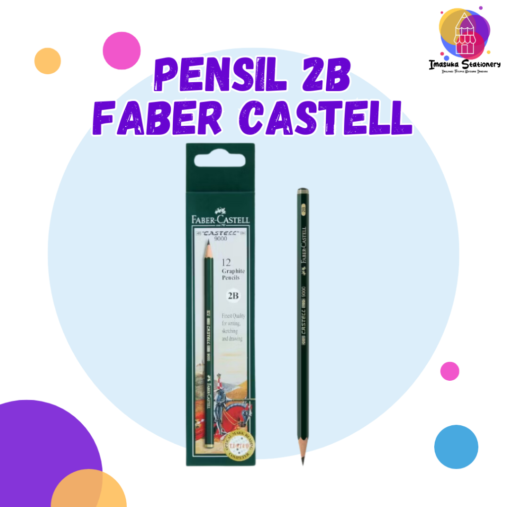 Jual Pensil 2B Faber-Castell Pensil Tulis Ujian Satuan dan Per Pack ...