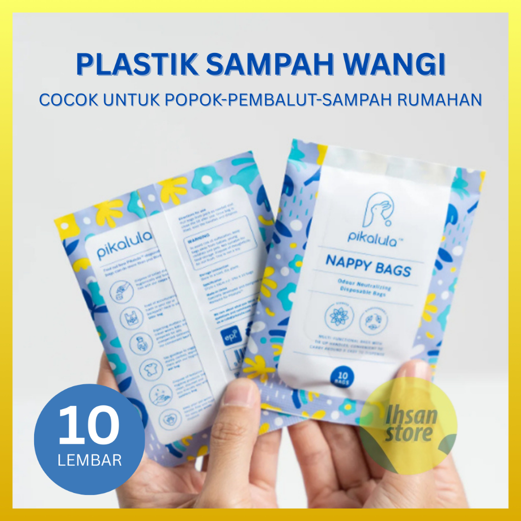 Jual [10 Lembar] PIKALULA Travel Nappy Bag Plastik Sampah Diapers ...