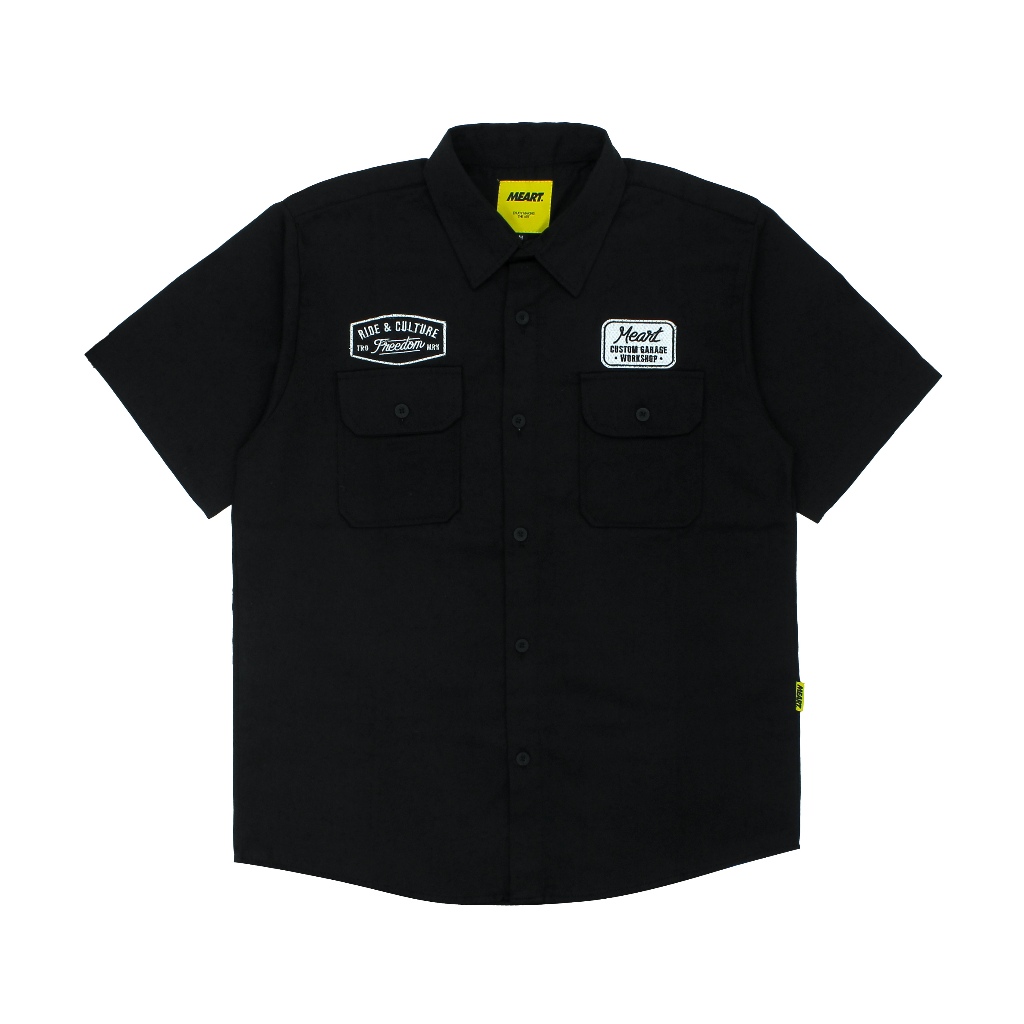 Jual MEART - Workshirt Hitam "Culture" Kemeja Kerja Kemeja Street black ...