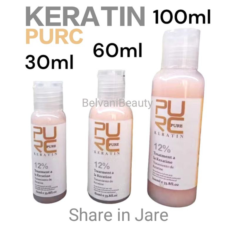 Jual PURC Keratin Treatment 5% 8% 12% Pelurus Rambut Perawatan Rambut ...