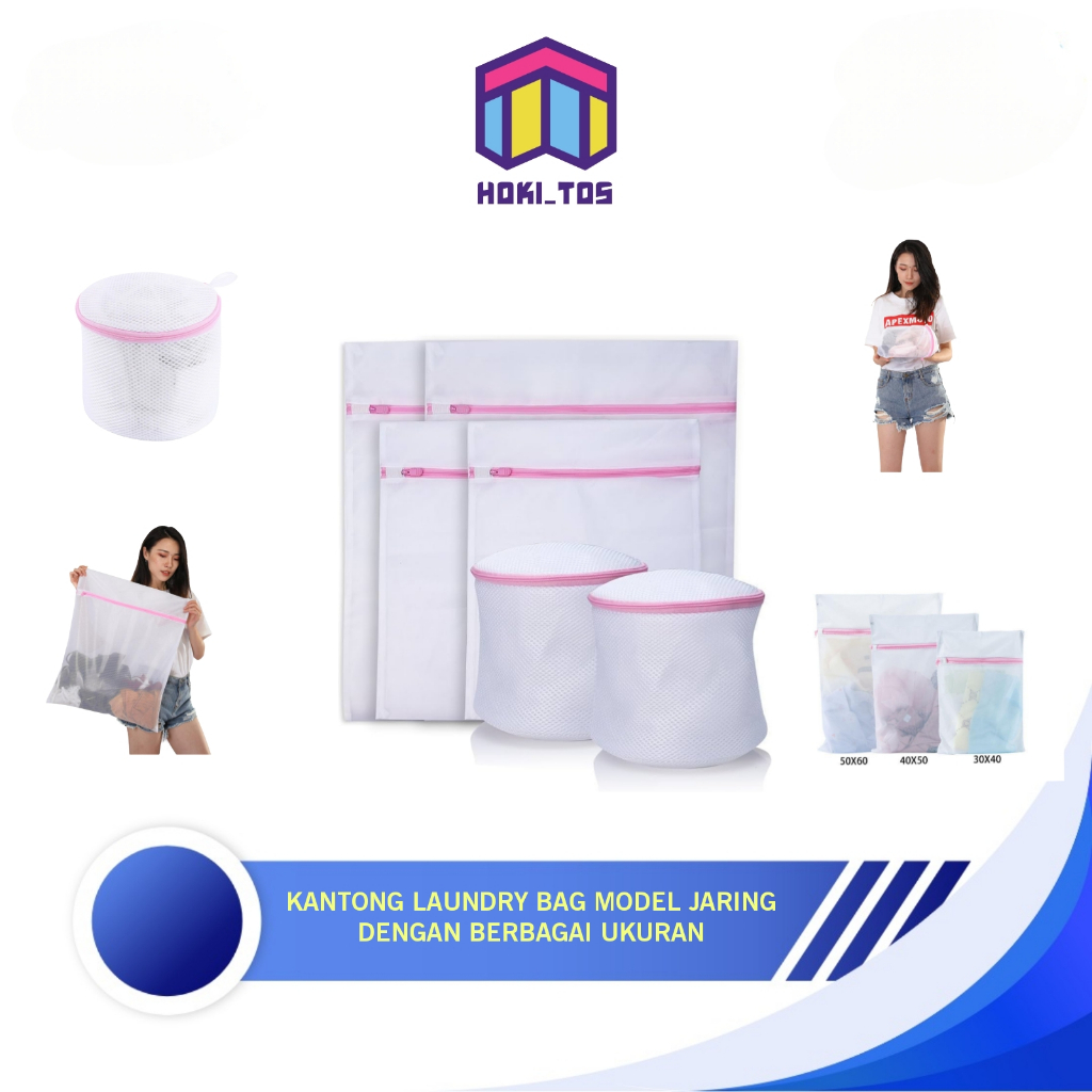 Jual Kantong Cuci Mesin Laundry Bag Dengan Jaring Halus Untuk Pakaian ...