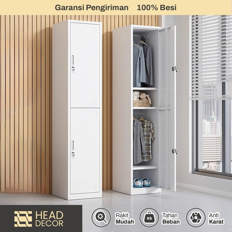 Jual Lemari Loker Besi Sekolah Kantor Loker Pakaian 2-12 Pintu Lemari ...