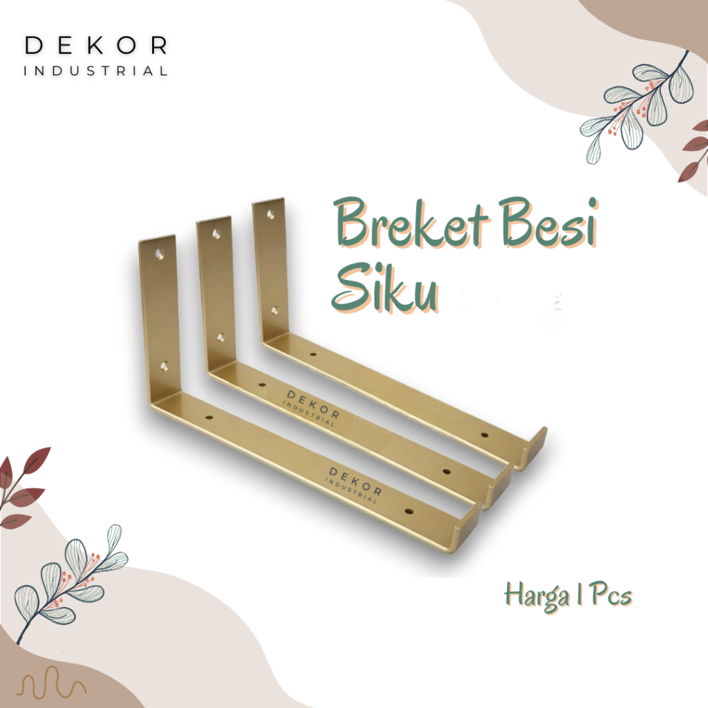 Jual Bracket Siku Besi Penyangga Rak Melayang Tempel Dinding | Bracket ...